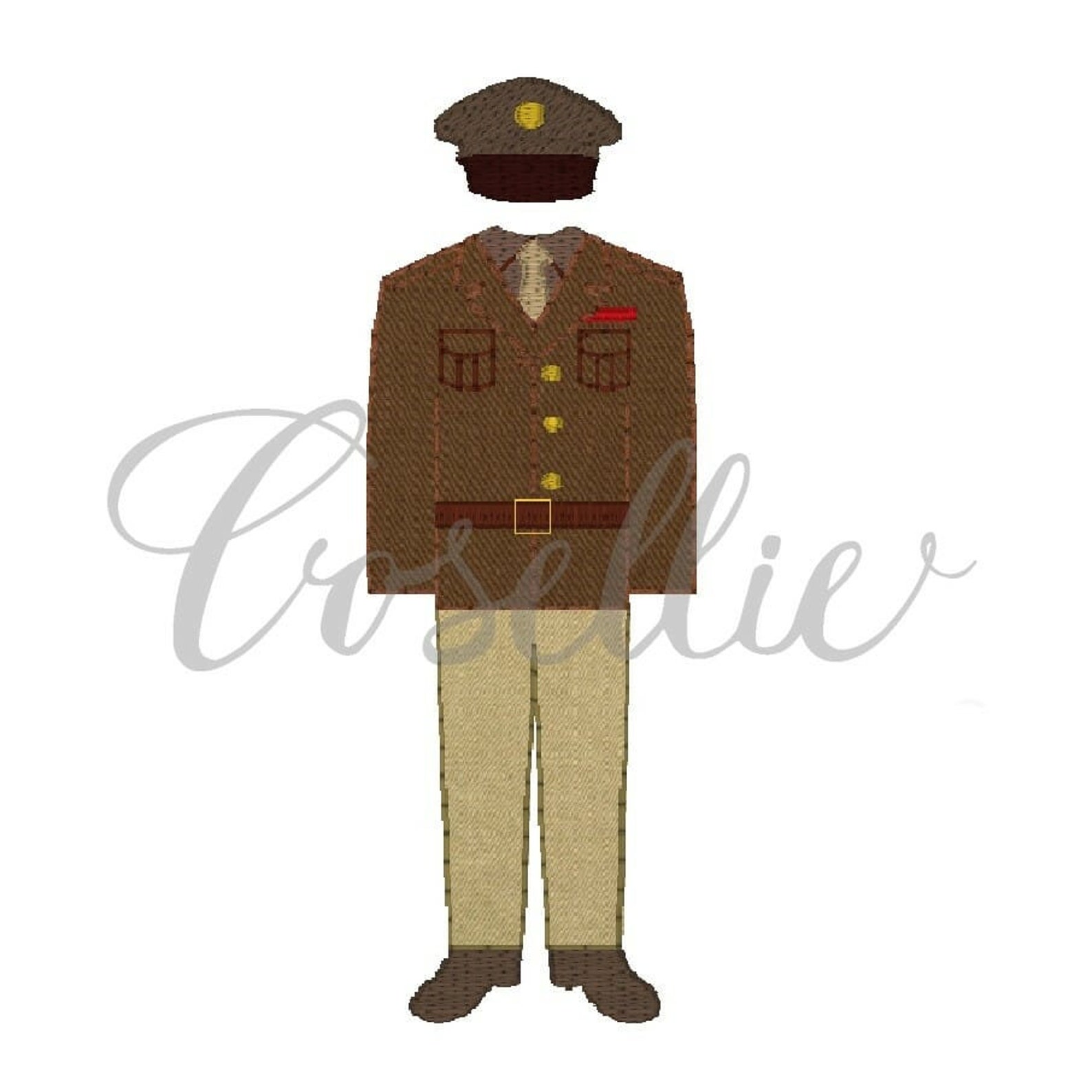 Army Uniform Embroidery Design Army Embroidery Design US - Etsy