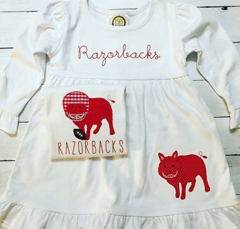 Razorback Embroidery Design Football Wild Pig Vintage - Etsy