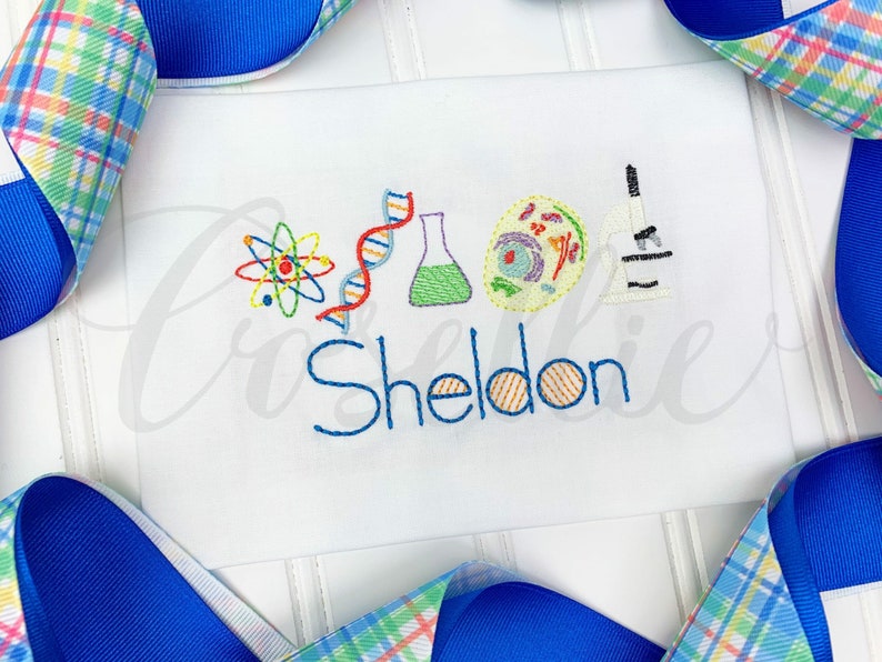 Science Build Your Own Embroidery Design, Science, School, School ...