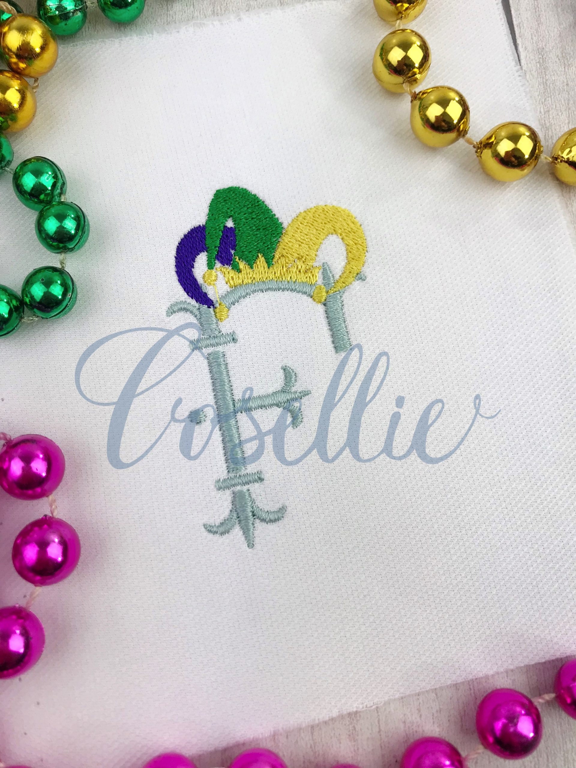 Mini Jester Hat Mardi Gras Embroidery Design - Etsy
