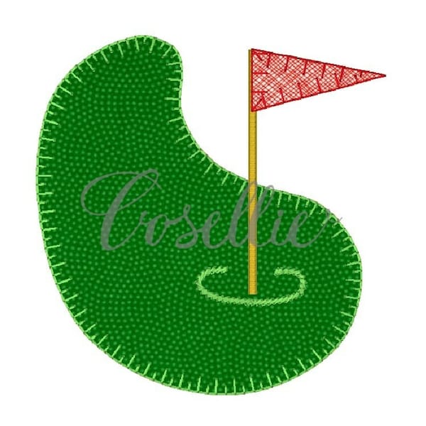 Golf Applique - Etsy