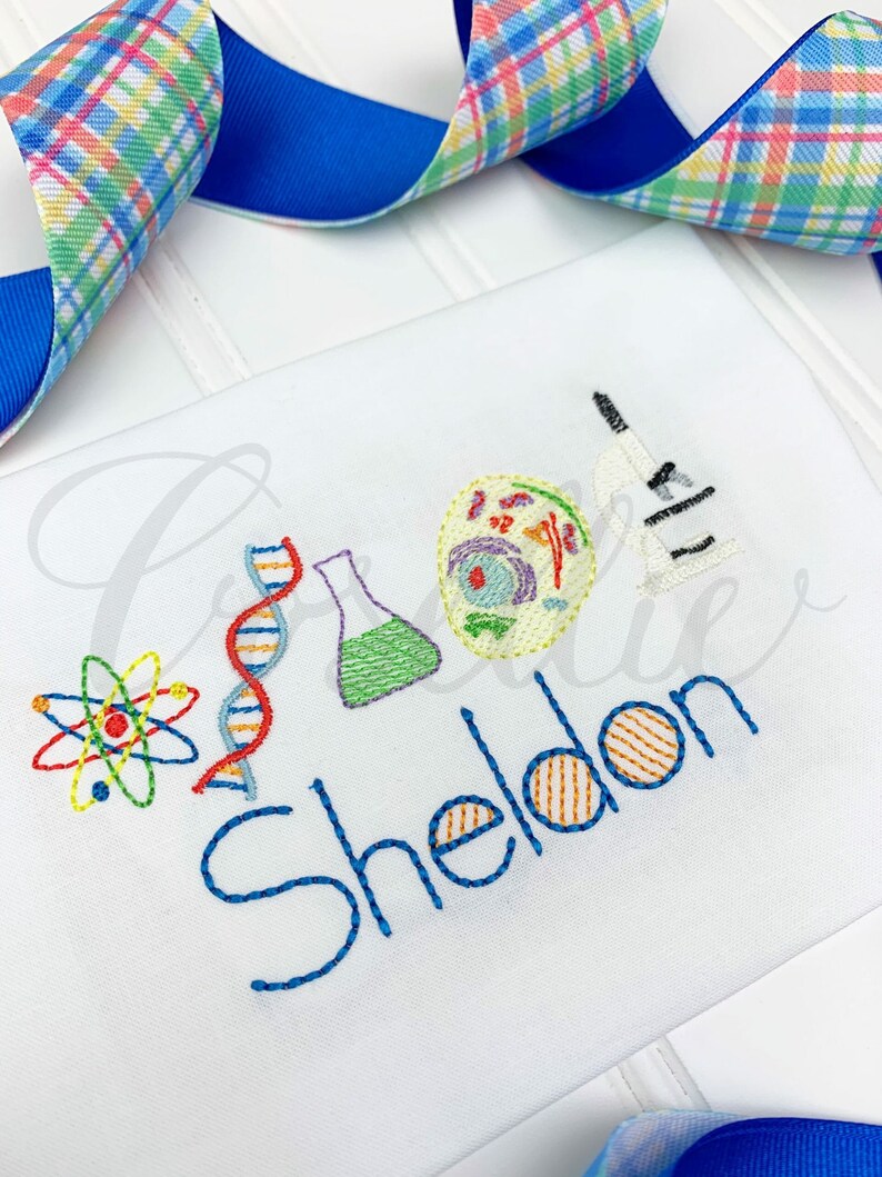 Science Build Your Own Embroidery Design, Science, School, School ...