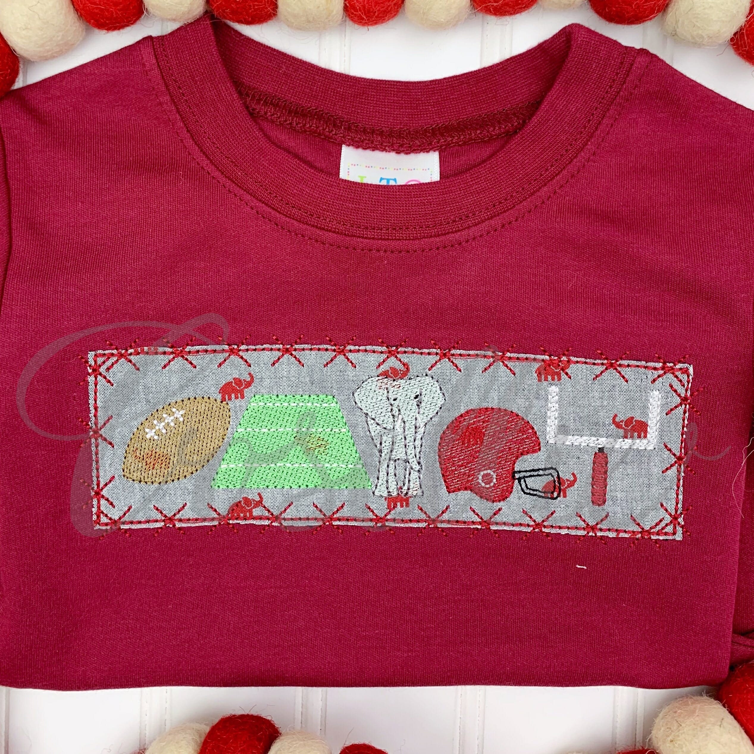 Football Minis Embroidery Designs, Football, Goal Post, Helmet ...