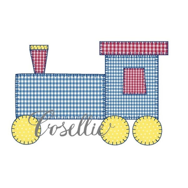 Train Applique - Etsy