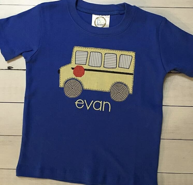 School Bus Embroidery Design, Bus, Apple, School Bus, Apple, Crayons ...