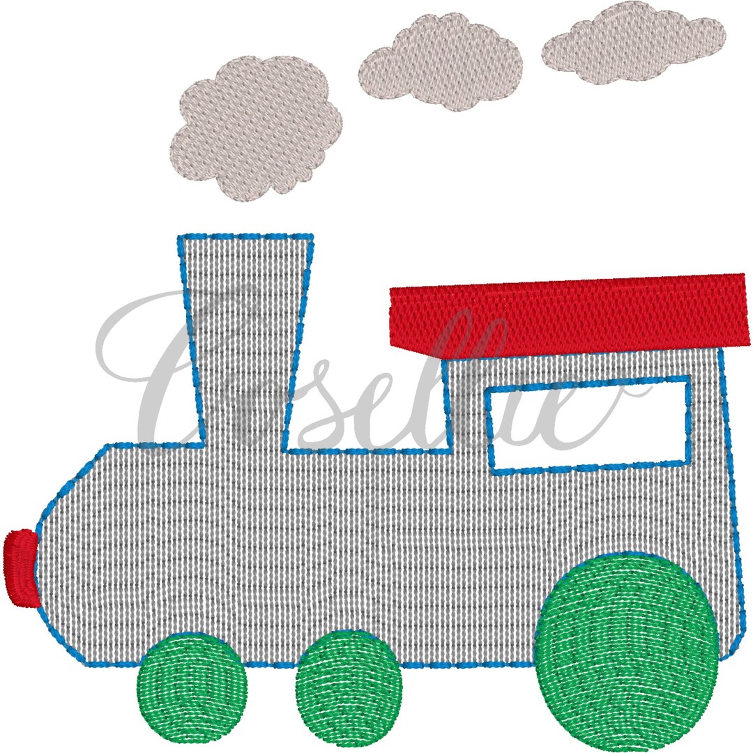 Train Fill Embroidery Design, Vintage Train, Valentines Boy, Vintage ...