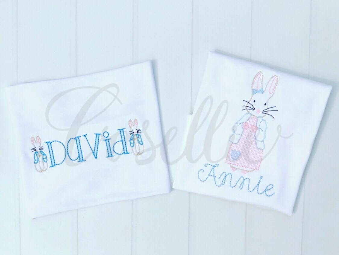 Mini Peter Rabbit Outline Embroidery Design, Beatrix Potter, Peter ...