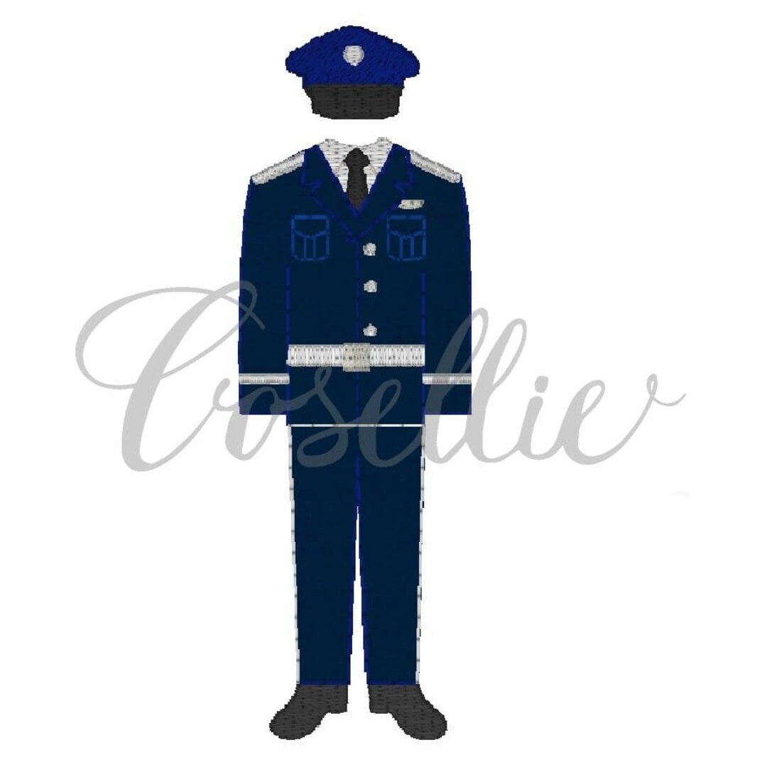 Air Force Uniform Appliqué Embroidery Design, Air Force Embroidery ...