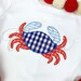 Crab Applique Embroidery Design - Sea Animal Embroidery Design ...