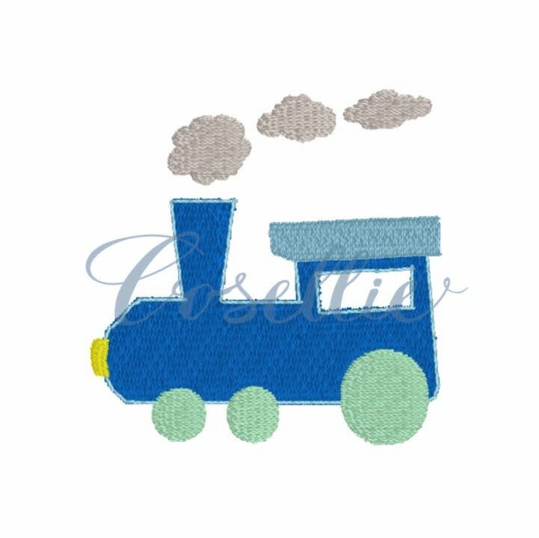 Mini Train Embroidery Design, Vintage Train, Valentines Boy, Vintage ...