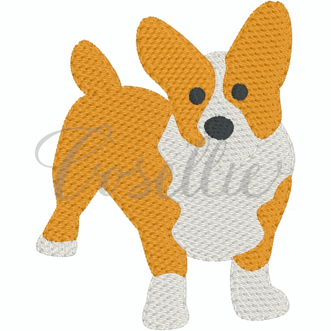Corgi Embroidery Design, Corgi, Brittany Spaniel, Spaniel, Beagle ...