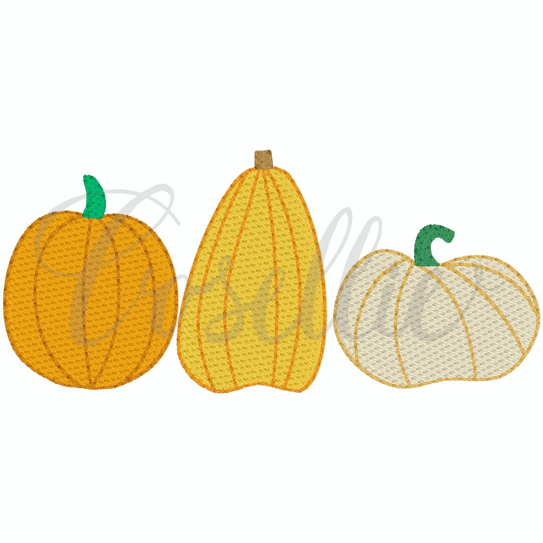 Mini Pumpkins Embroidery Design - Etsy