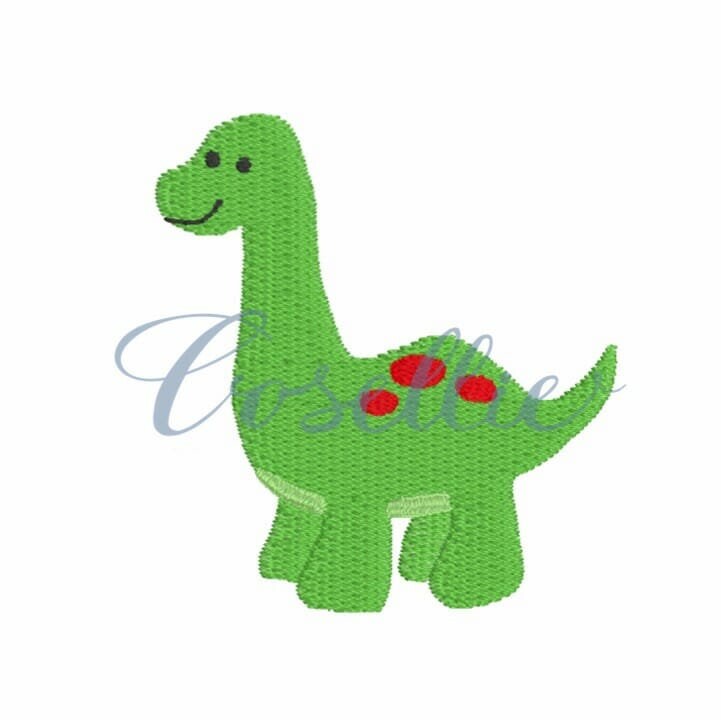 Mini Dinosaur Embroidery Design, Dinosaur Applique, Vintage Dinosaur ...