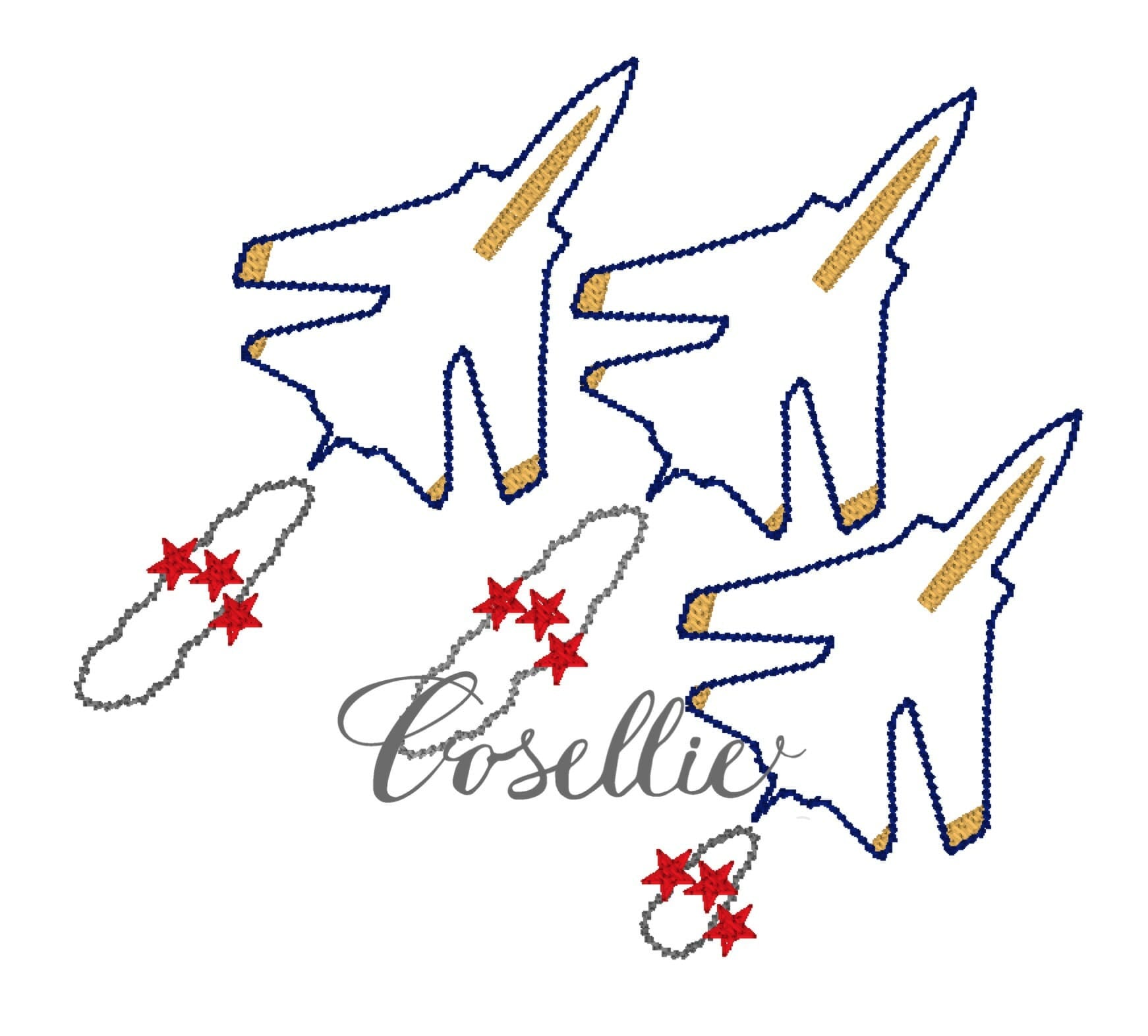 Fighter Jets Embroidery Design Vintage Fighter Jets - Etsy