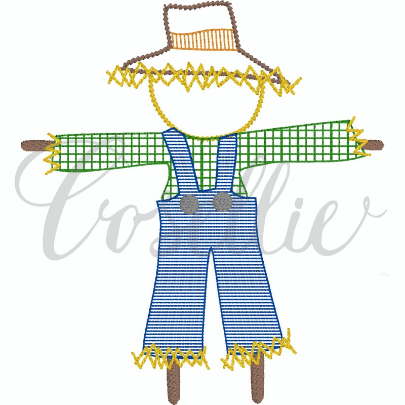 Scarecrow Embroidery - Etsy