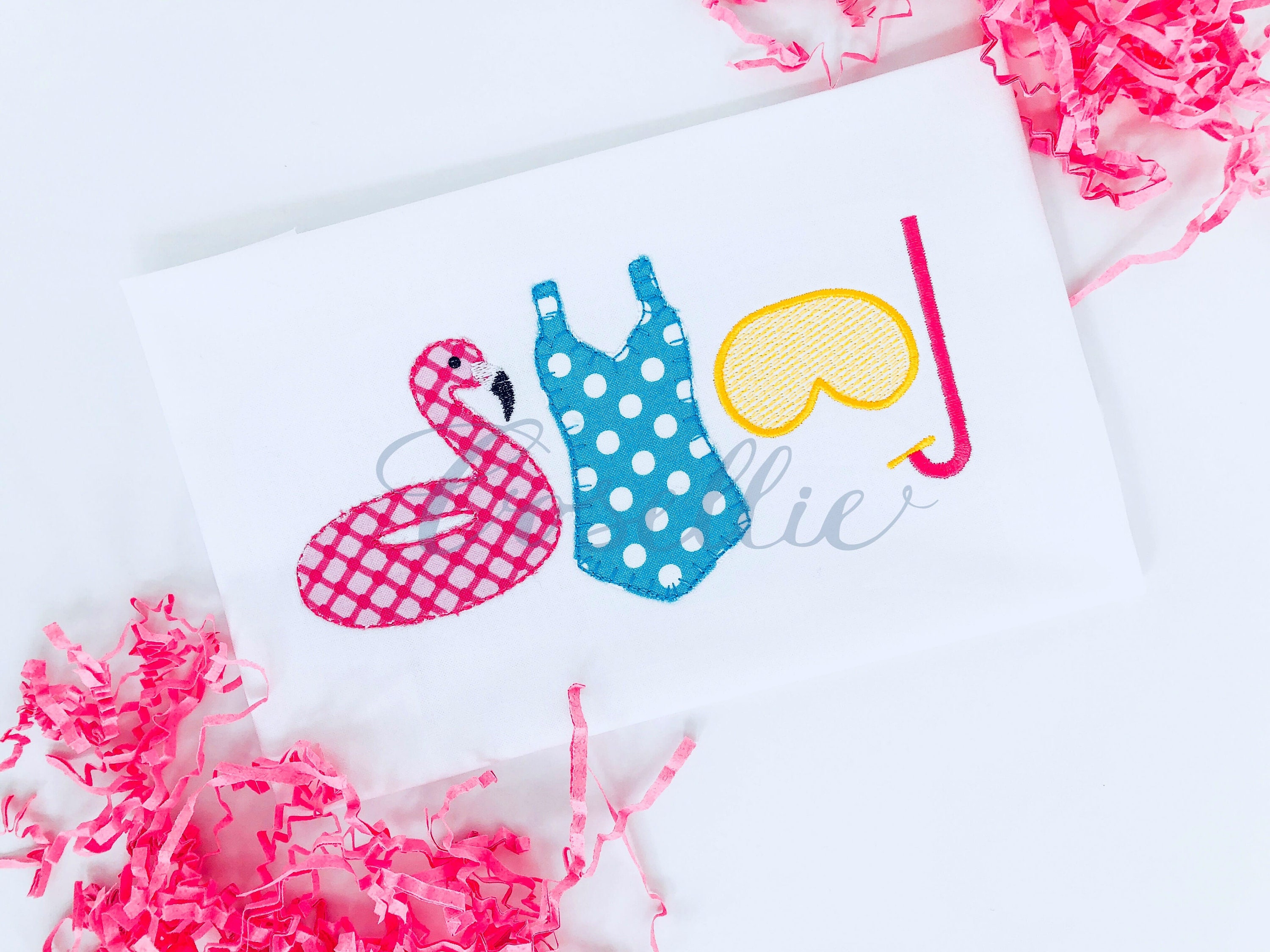 Girl Pool Trio Embroidery Design, Girl Summer Embroidery Design ...