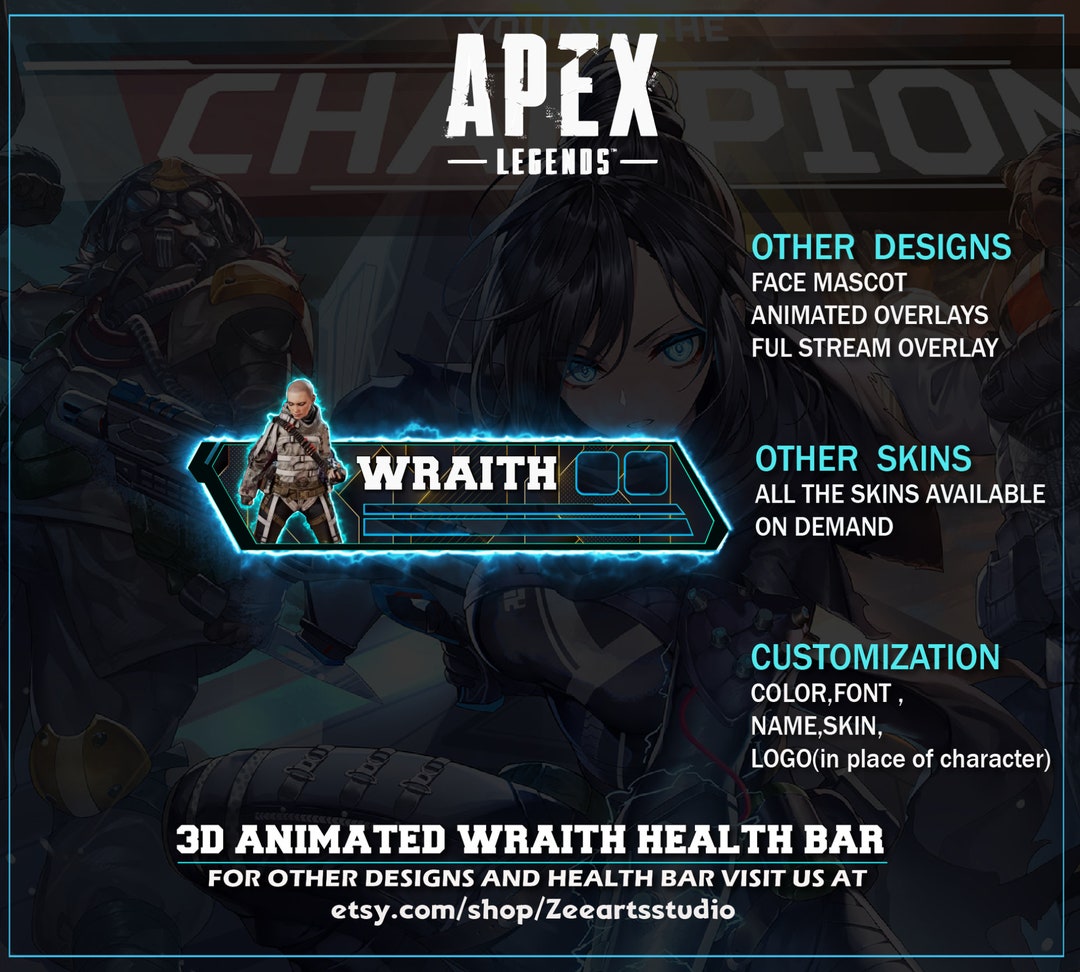 The Liberator Wraith Customizable 3d animated, Apex Legends Custom ...