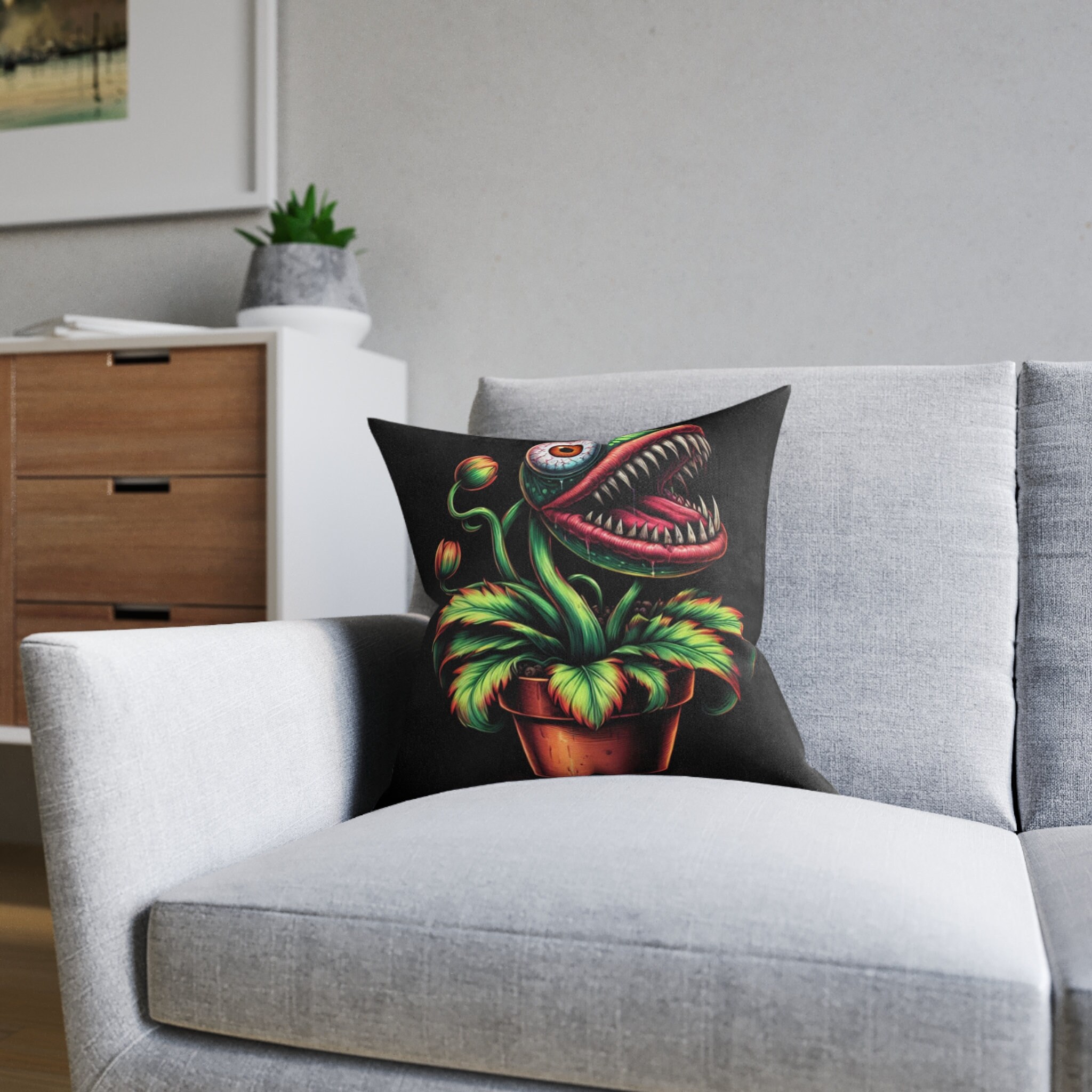 Carnivorous Plant Creepy Venus Flytrap Horror Houseplant Alt Gift Black ...