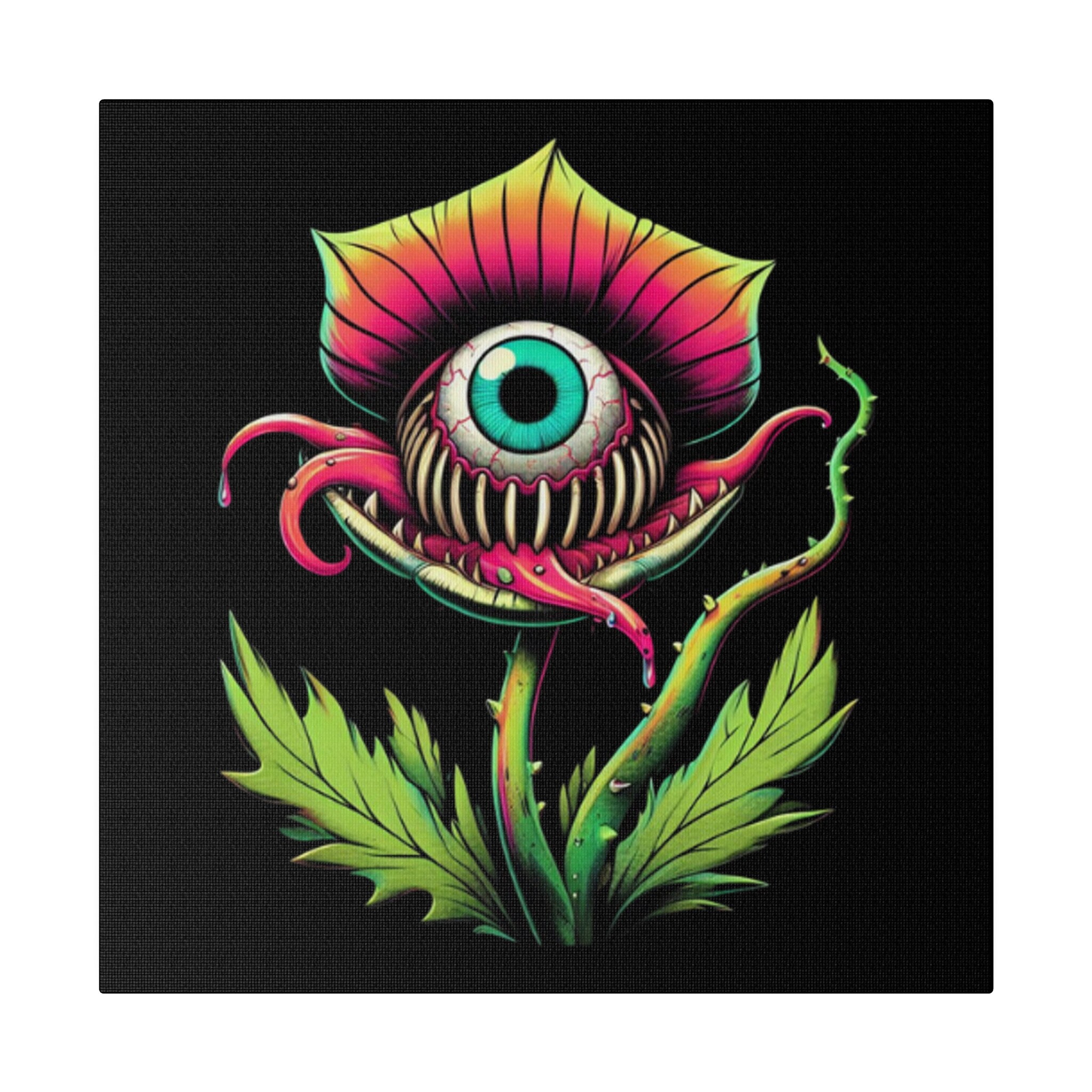 Carnivorous Plant Venus Flytrap Creepy Horror Digital Art Print Matte ...