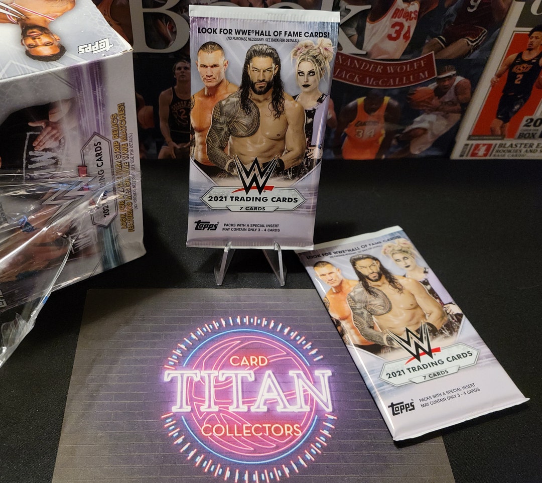2021 Topps WWE Trading Cards (single Pack Purchase) From Blaster Box - Etsy