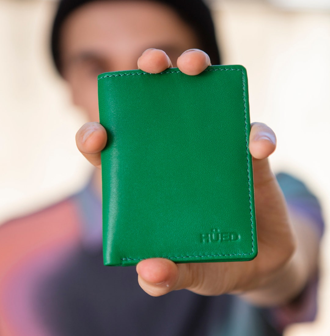 Classic Green Slim Men's Wallet | Genuine Leather Wallet | Slim Wallet ...