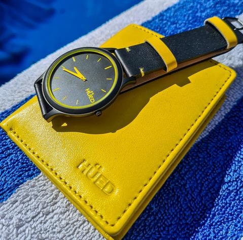 Wallet and Watch Bundle Genuine Leather Wallet Leather Watch Gift for ...