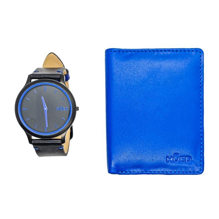 Classic Blue Slim Men's Wallet Genuine Leather Wallet | Etsy