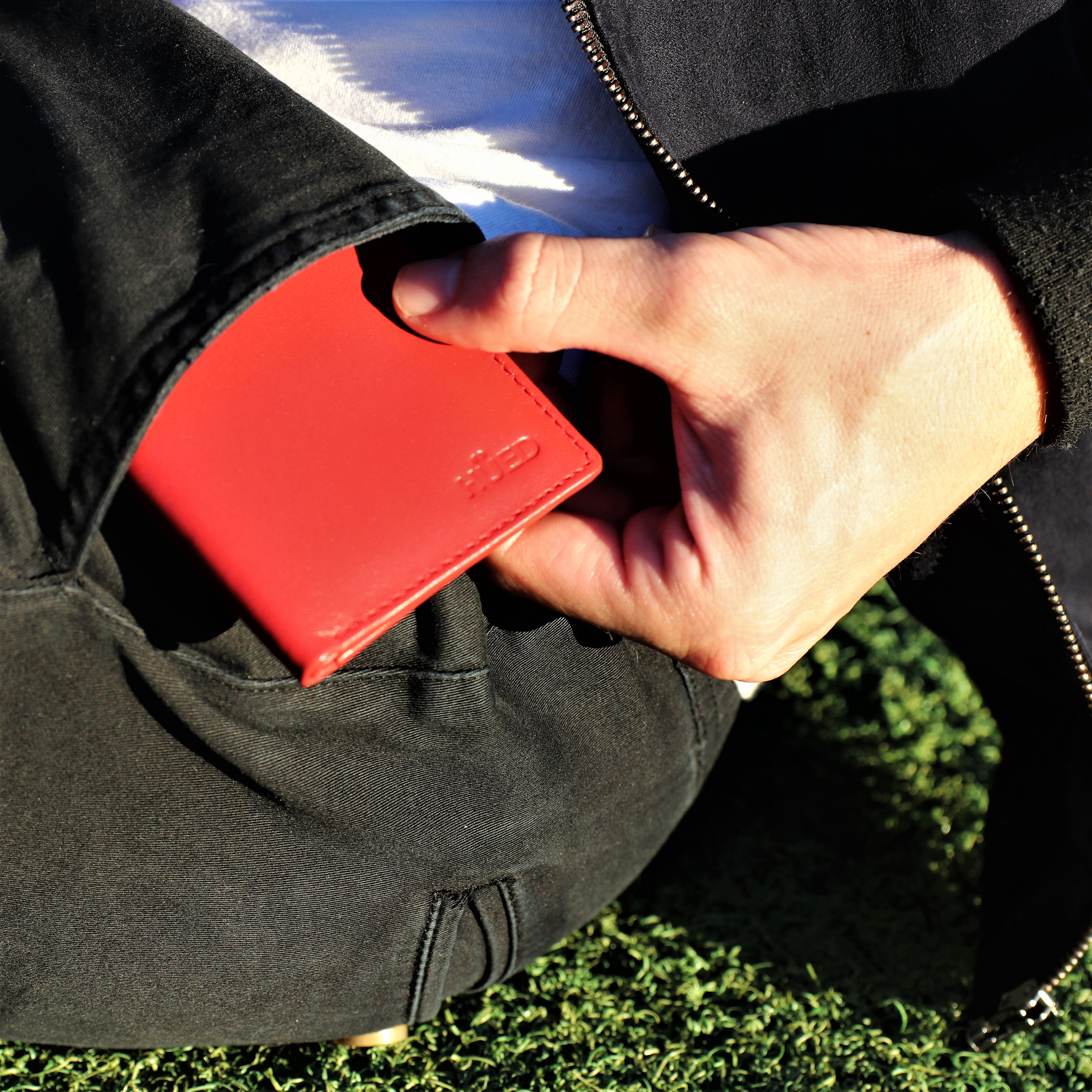 Classic Red Slim Men's Wallet | Genuine Leather Wallet | Slim Wallet ...