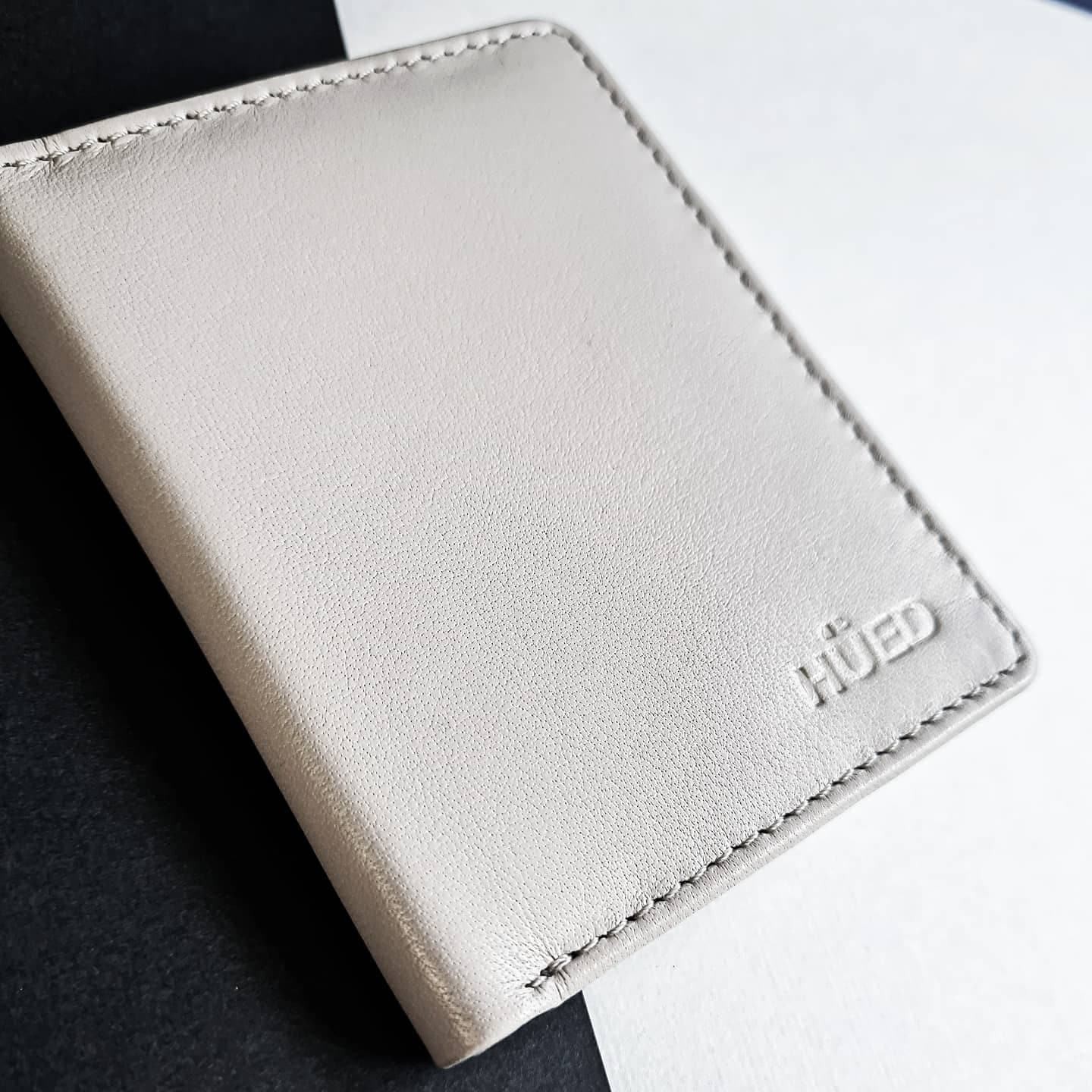 Classic Grey Slim Men's Wallet Genuine Leather Wallet Slim Wallet Grey ...