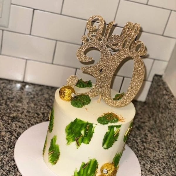 Number Cake Topper - Etsy