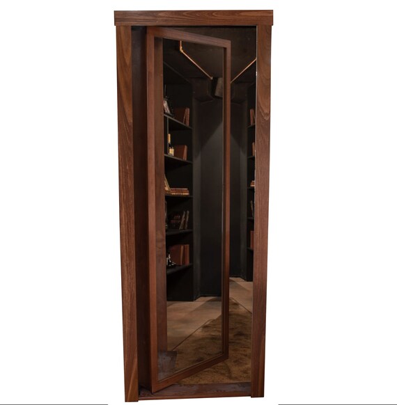 Mirrored Front Bookcase Door - Etsy