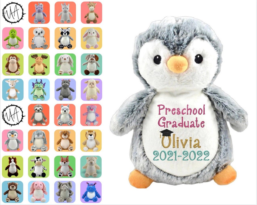 School Graduation Stuffed Animal, Preschool Graduation Gift, Preschool ...