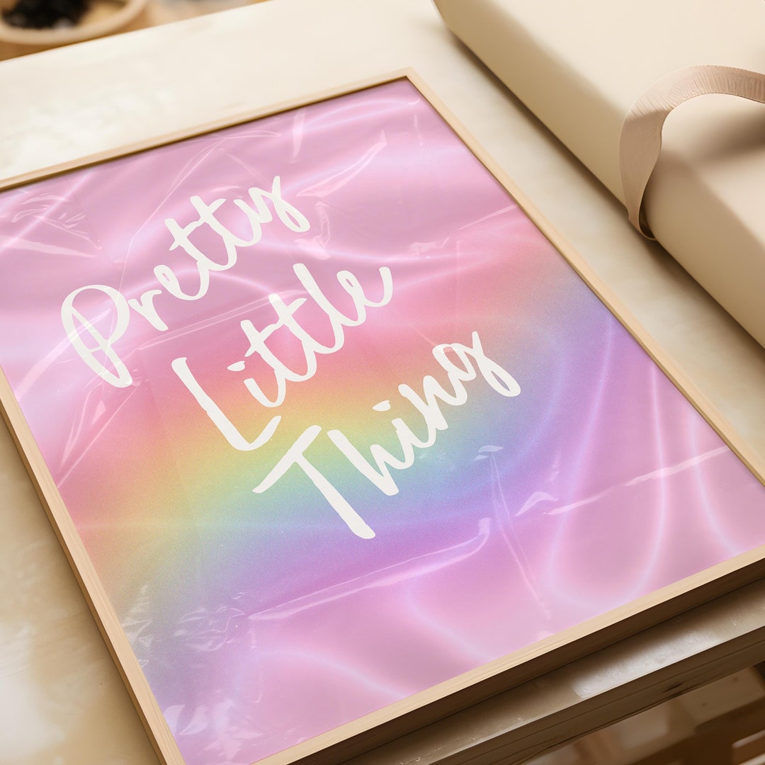 Pretty Little Thing Rainbow Physical Matte Poster Print | Trendy ...