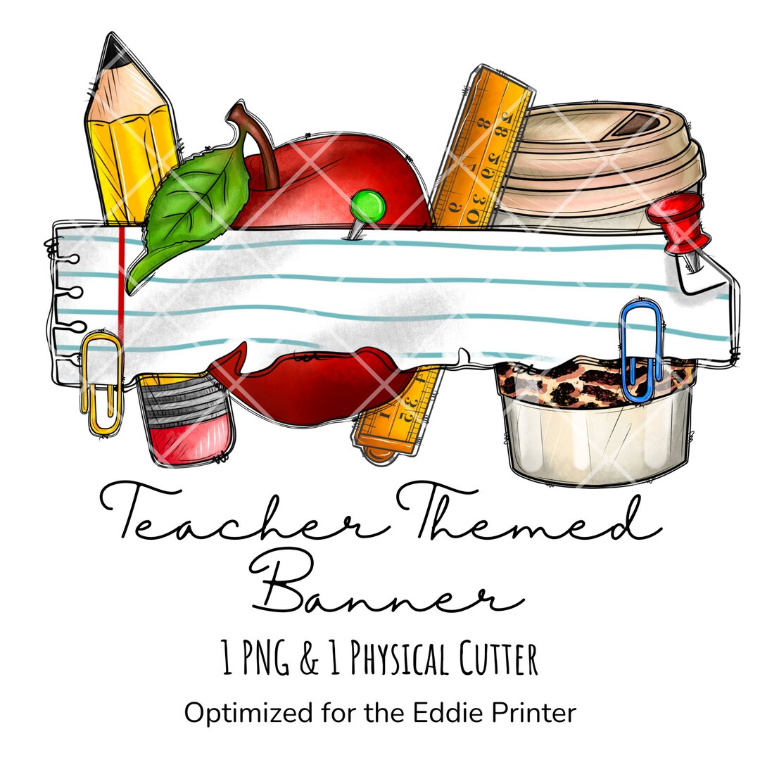 Teacher Themed Banner Add Your Own Text End of Year Gifts Teacher ...