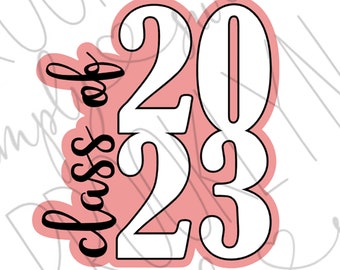 Class of 2023 With Diploma Cookie Cutter Outline - Etsy
