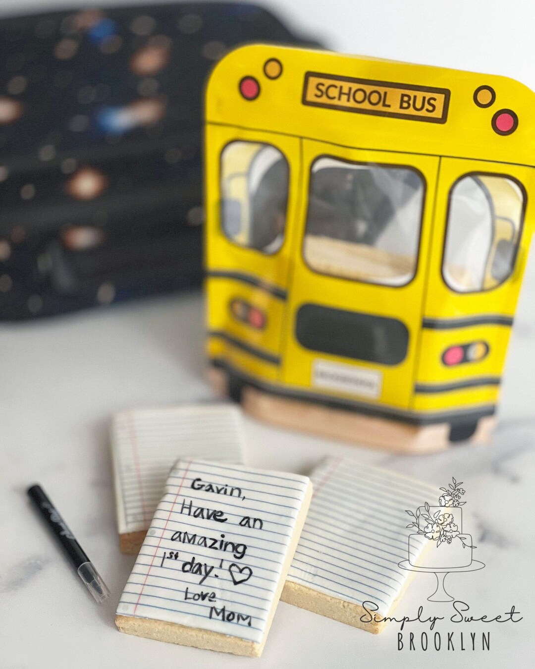 Lunch Box Cookie Notes Back to School - Etsy