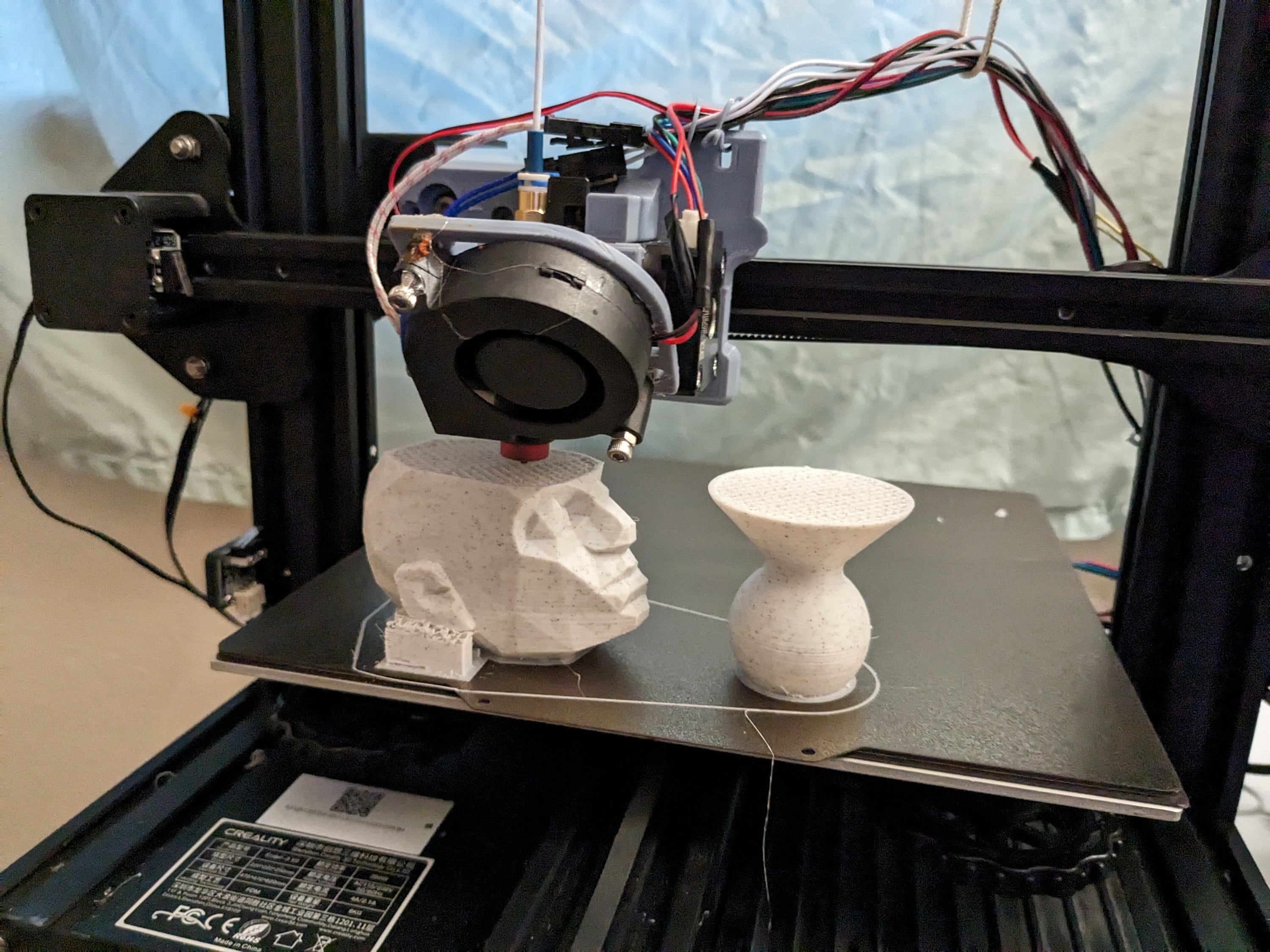 3D Printed POSEABLE Asaro Head Low Poly Human Head Cast Model for ...