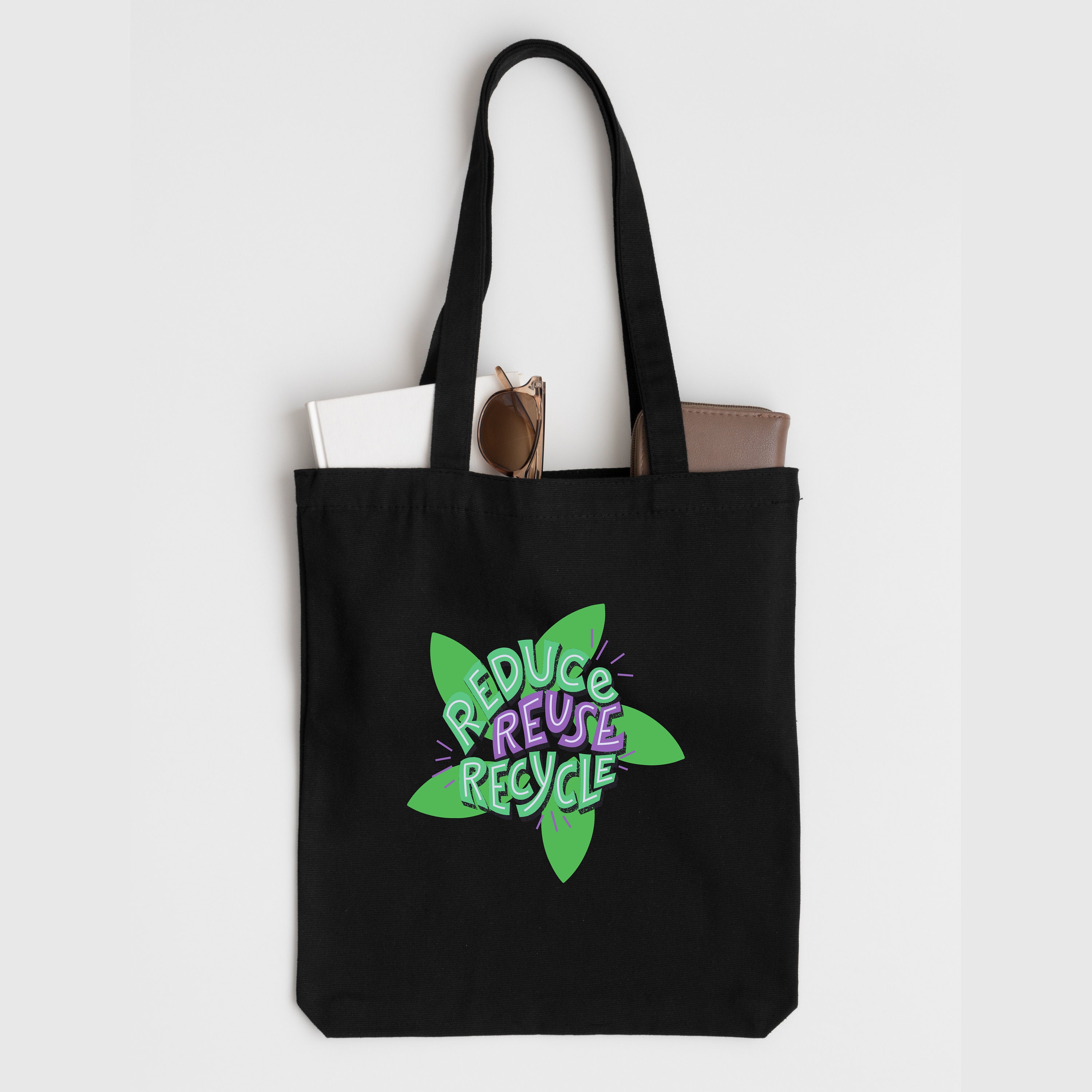 Reduce Reuse Recycle Tote Cotton Canvas Tote Bag - Etsy