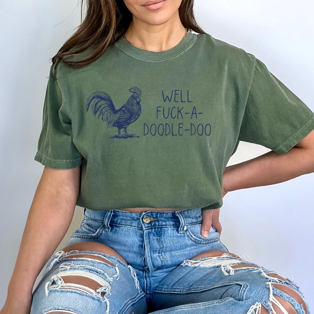 Bird Linocut Chicken Sweatshirt Offensive Tshirts Inappropriate Shirt ...