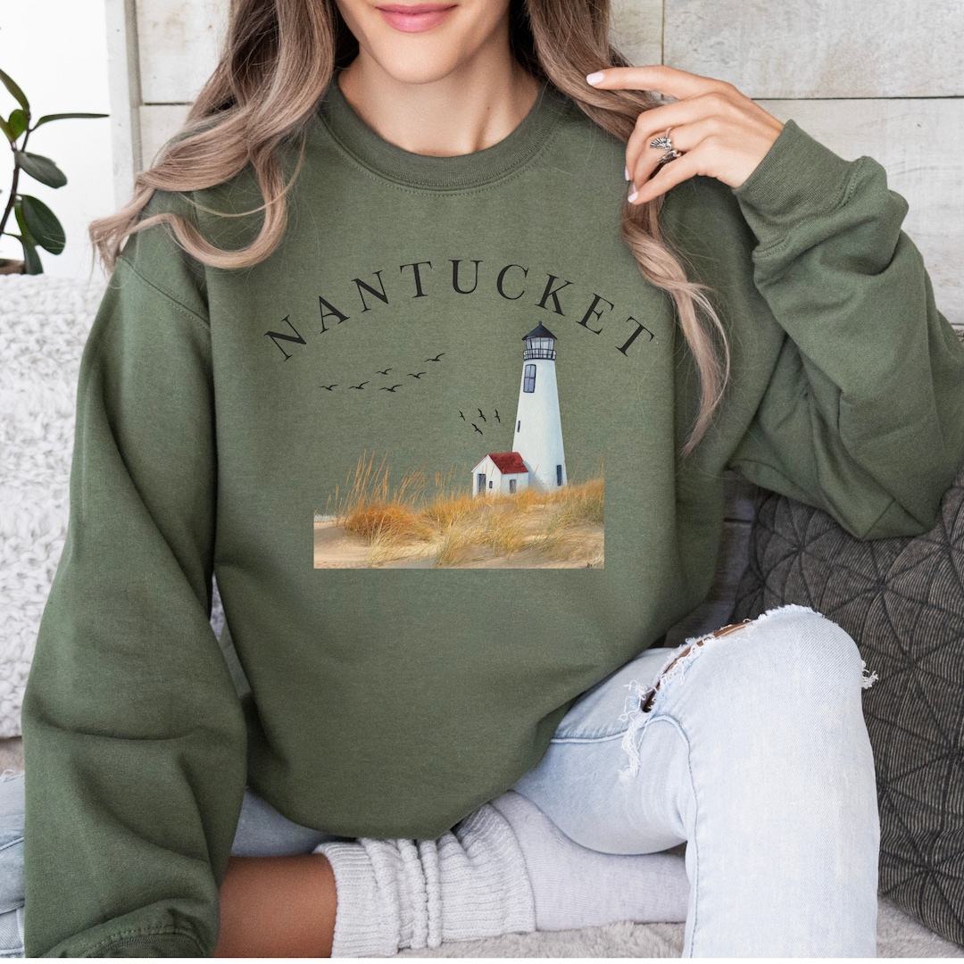 Nantucket Sweatshirt Coastal Grandma Beachy Sweatshirt Nantucket Cape ...