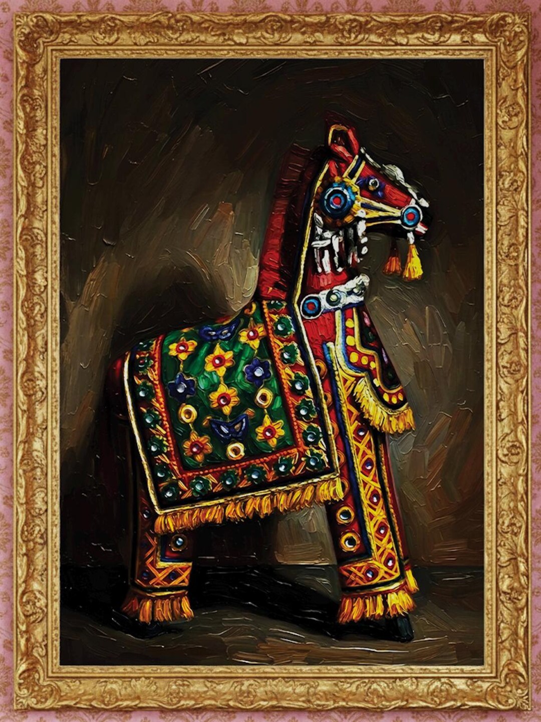 The Paper Steed – Vietnamese Ritual Horse Art Print - Etsy