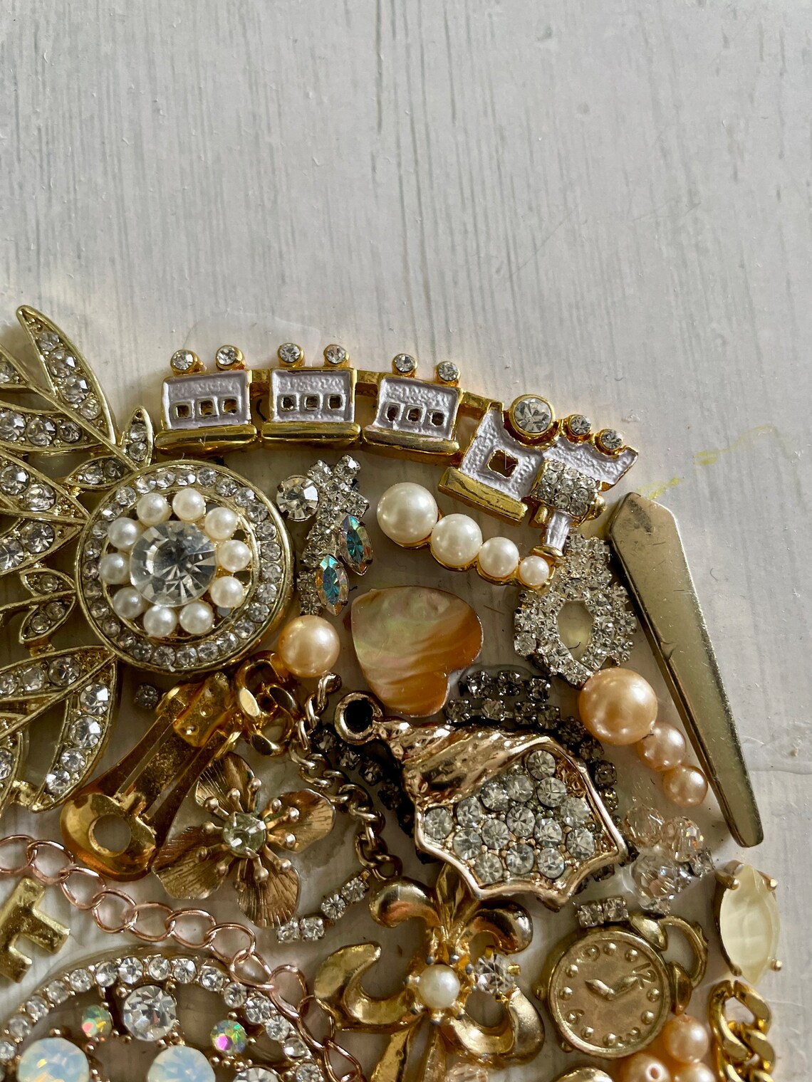 Custom and Made-to-order Jewelry Collages as Well as Vintage Pins ...