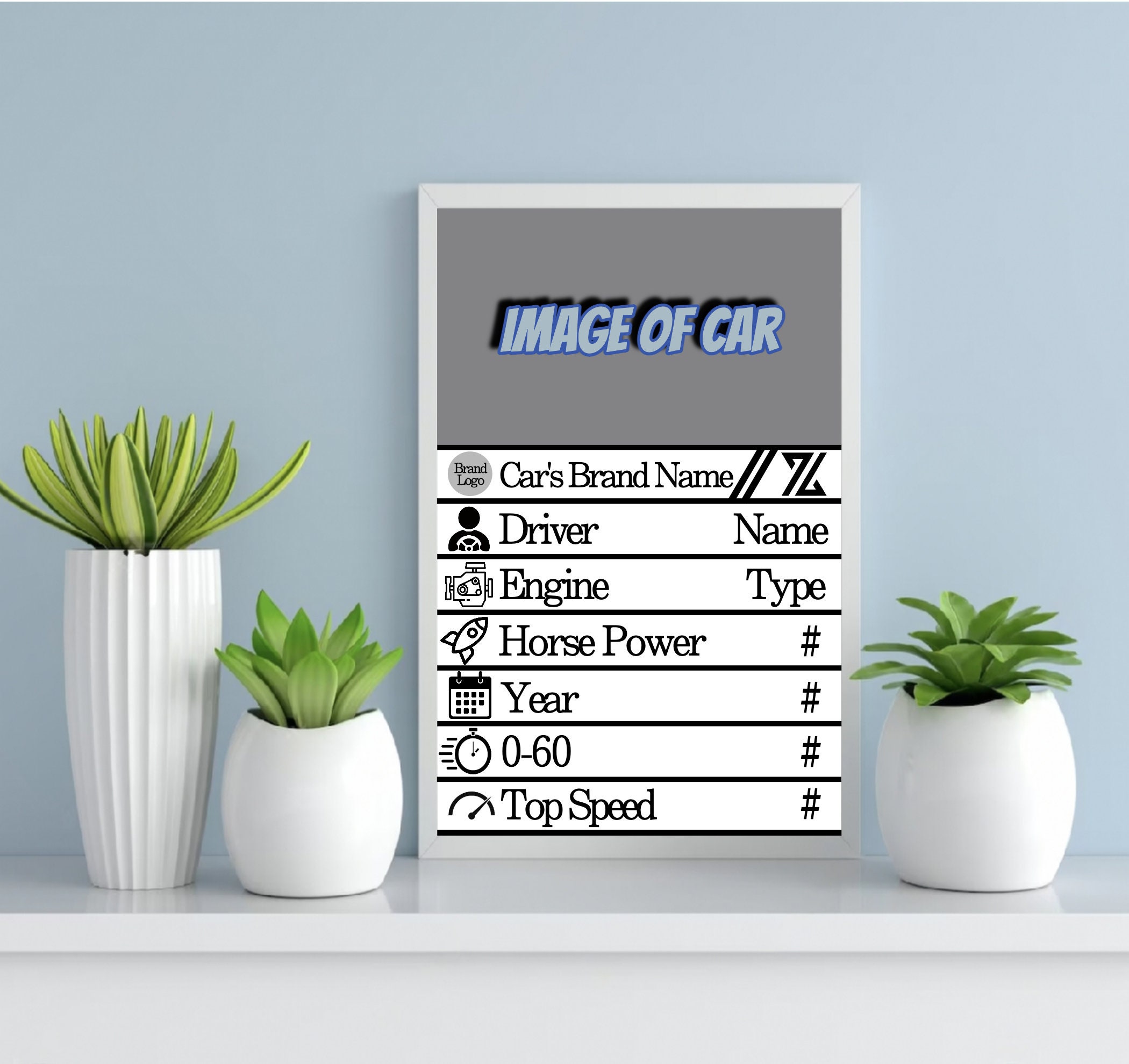 Custom Car Plaque, Car Guy Gift, Personalized Gift, Glass Art, Car ...