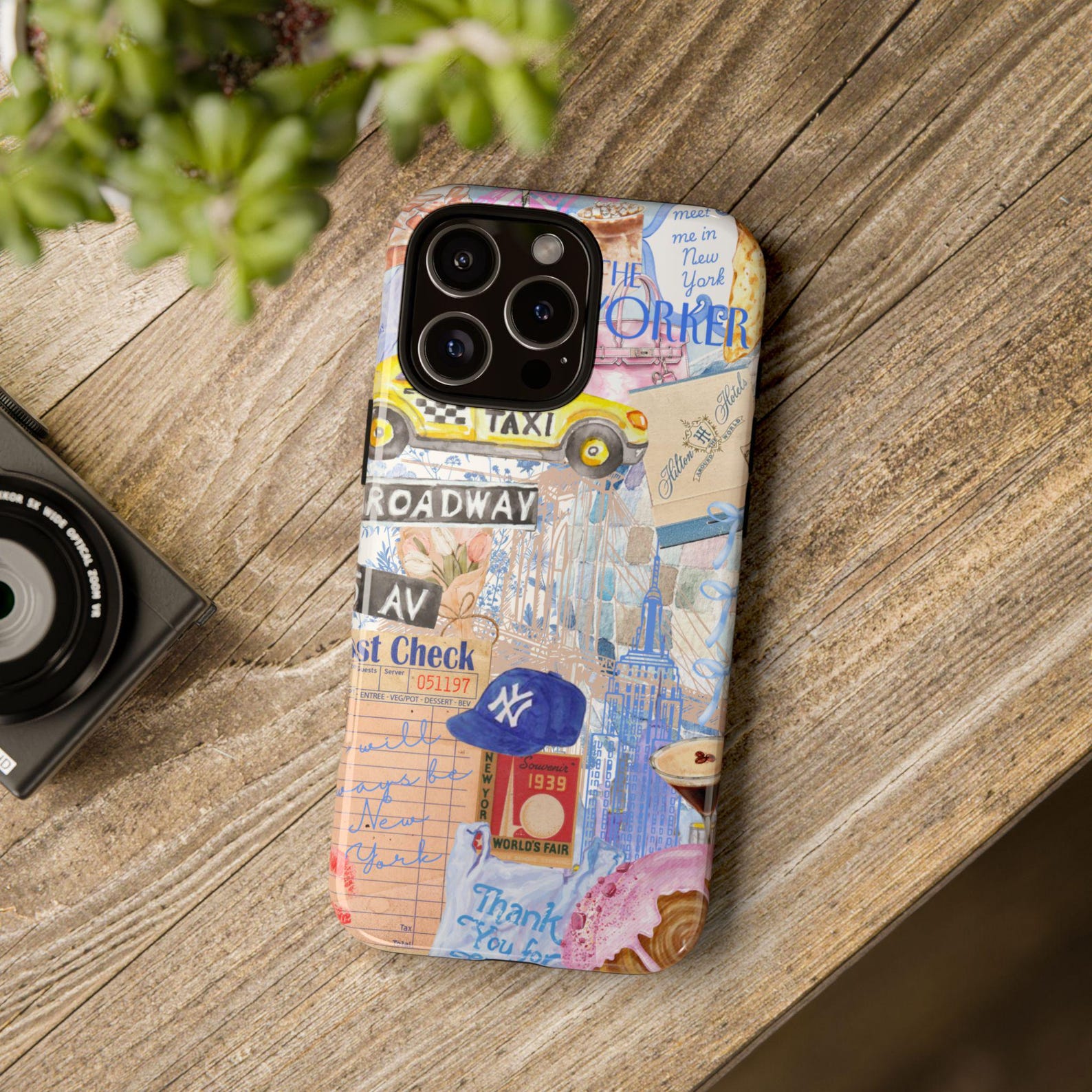 New York Collage Phone Case iPhone 16 Pro Gift for Girlfriends Google ...