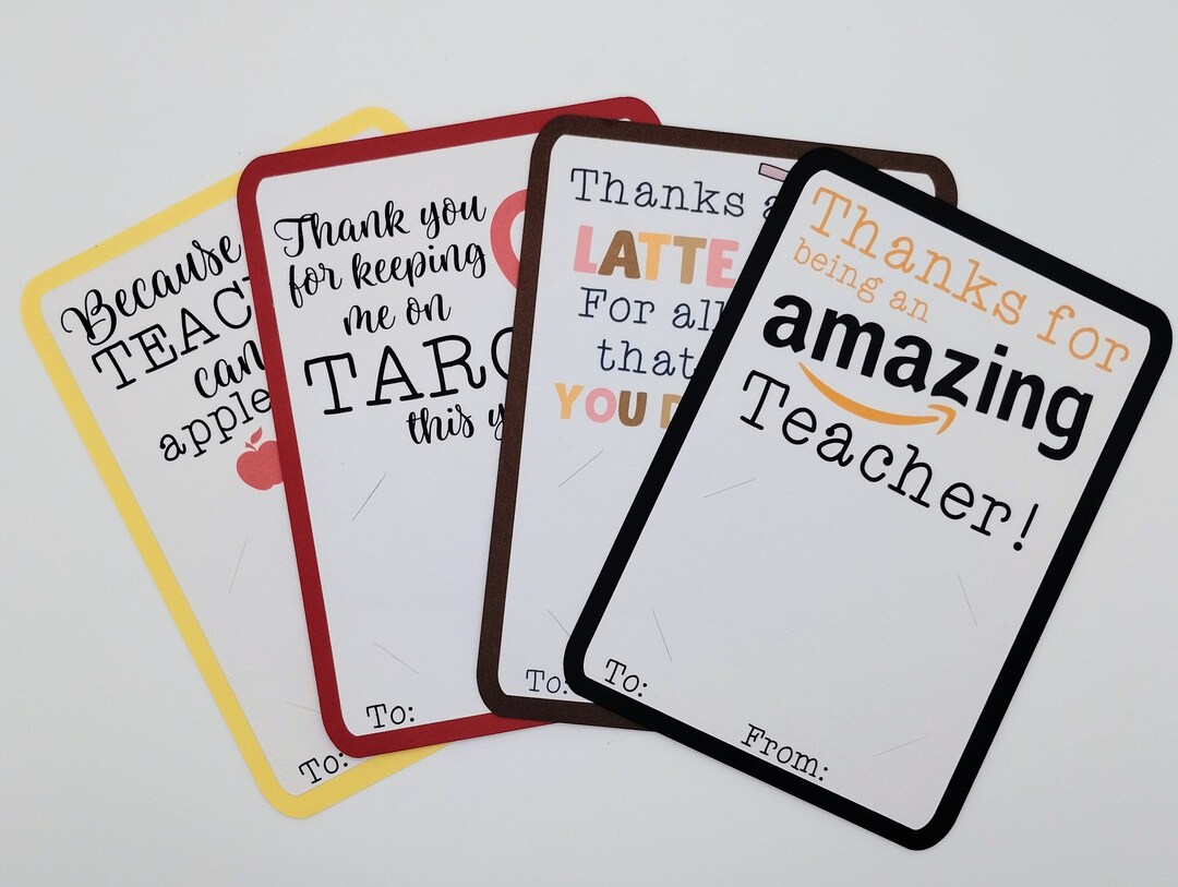 Teacher Appreciation Gift Card Holder - Etsy