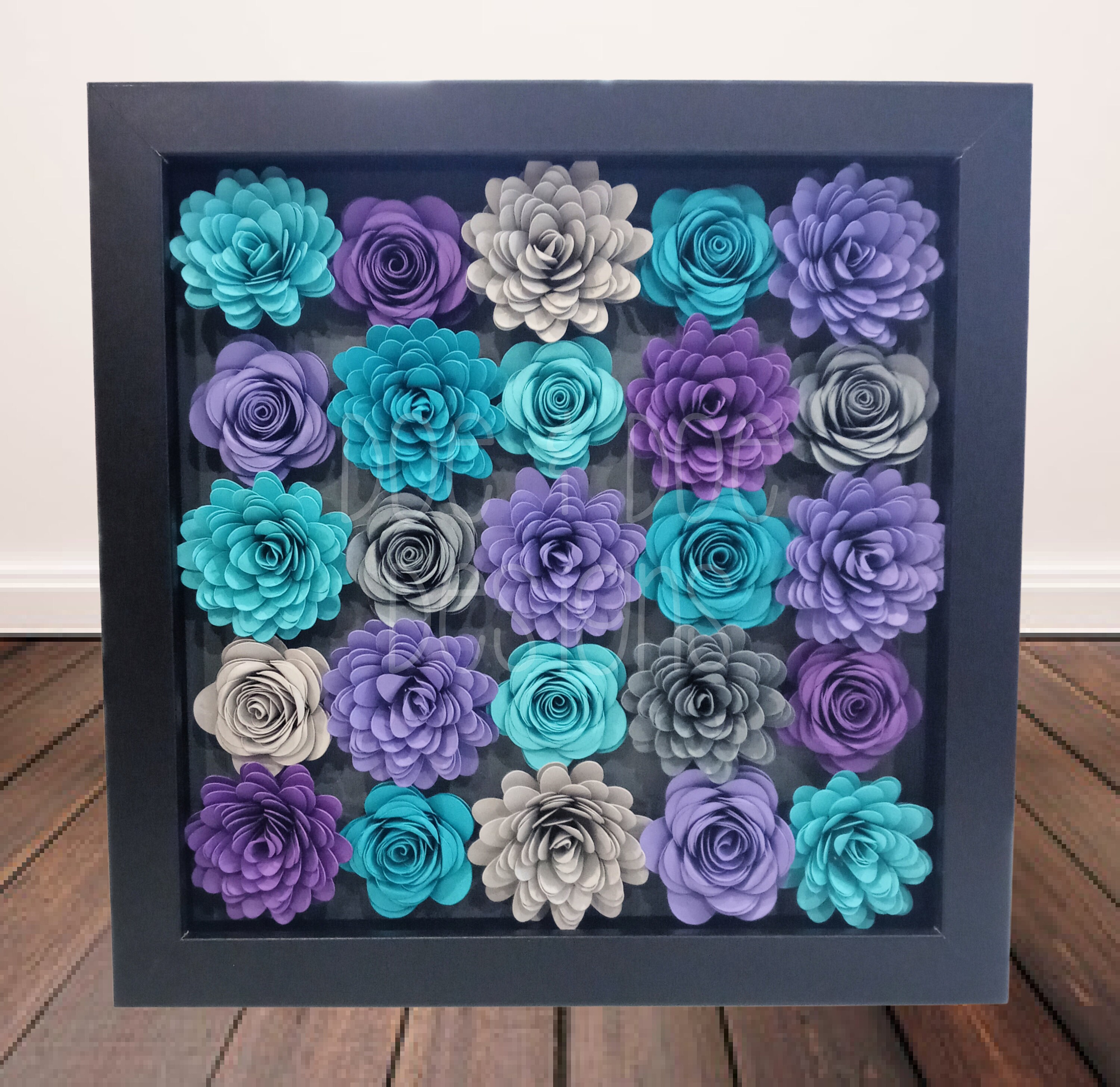 Custom Flower Shadow Box - Etsy