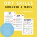 Emotional Regulation, DBT Skills Bundle, Kids & Teens Workbook, DBT ...