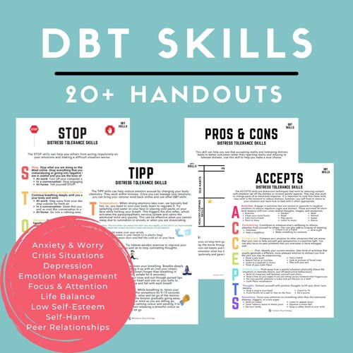 DBT Dialectical Behavior Therapy Skills Workbook DBT - Etsy