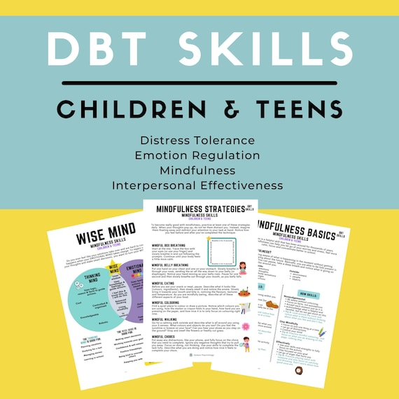 Emotional Regulation DBT Skills Bundle Kids & Teens - Etsy