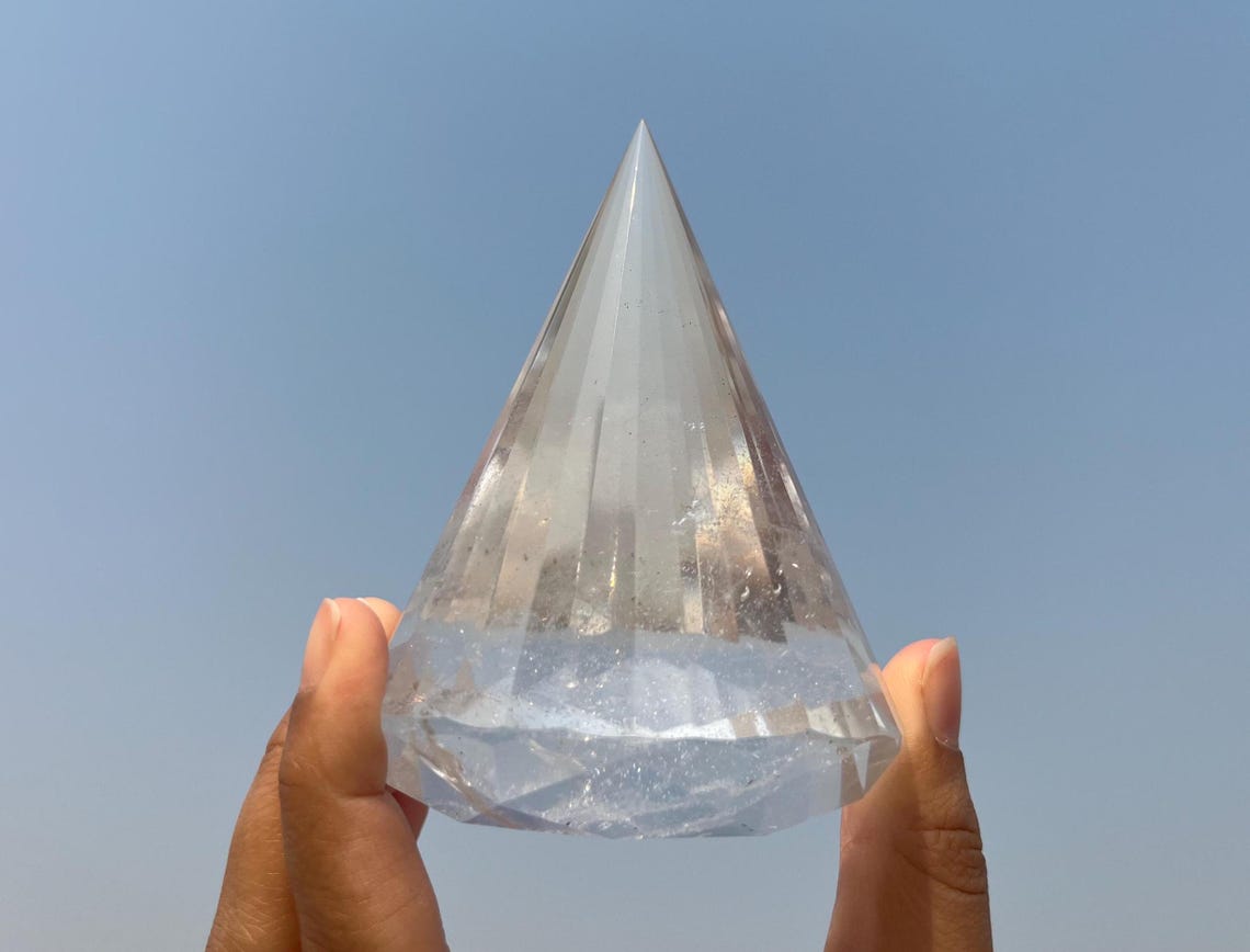 4.9" Himalayan Clear Quartz Extractor | Himalayan Clear Quartz Faceted ...